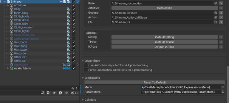 Modular Avatarでオブジェクトベースのメニュー管理、してみません？ | くろぼしめも